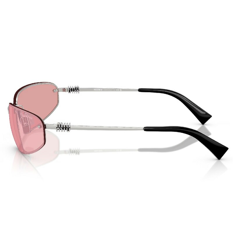 Óculos de Sol Miu Miu MU A50S Prata Espelhado Rosa | Ótica Rio Branco