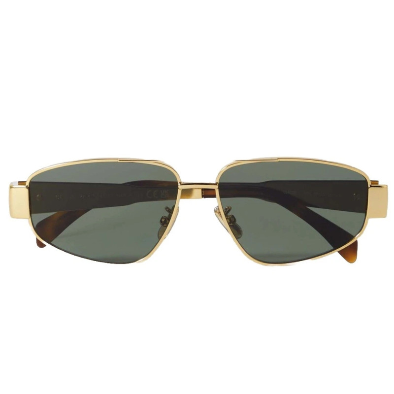 Óculos de Sol Celine CL40281U 30N Triomphe Metal Dourado | Ótica Rio Branco